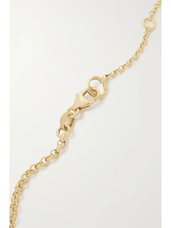 FOUNDRAE Wholeness 18-karat Enamel And Diamond Necklace