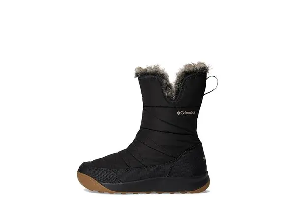 Columbia Minx Slip V Quilted Boots With Faux Fur Trim - Black