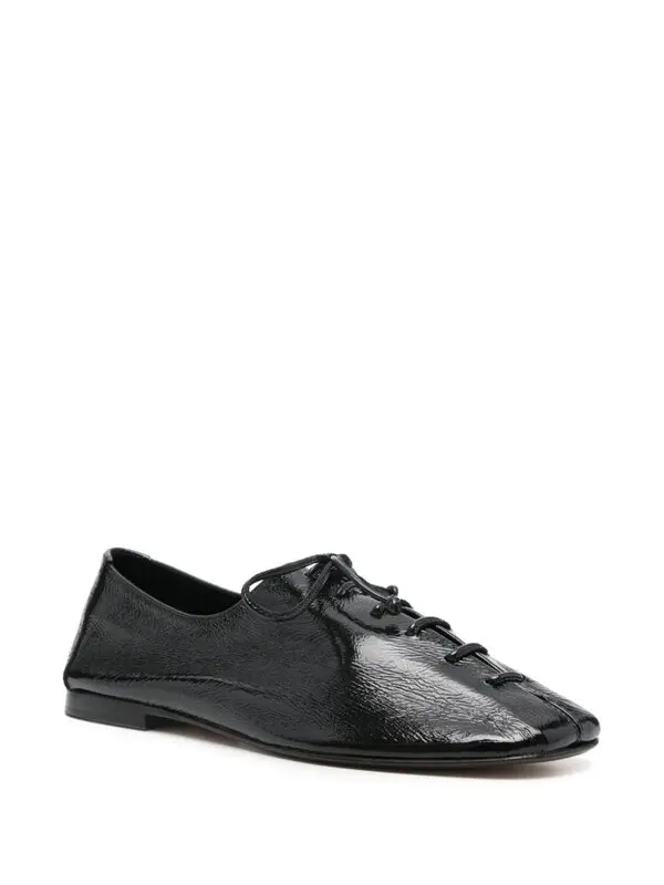 Hereu Plegada Leather Shoes - Black