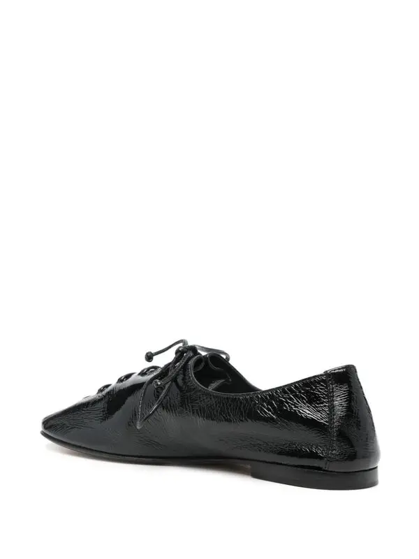 Hereu Plegada Leather Shoes - Black