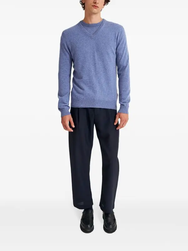 Pringle Of Scotland V-neck Cashmere Jumper - Blue