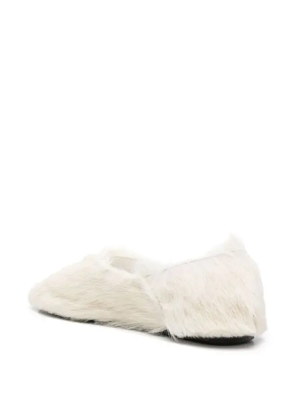 JIL SANDER Calf-hair Slippers