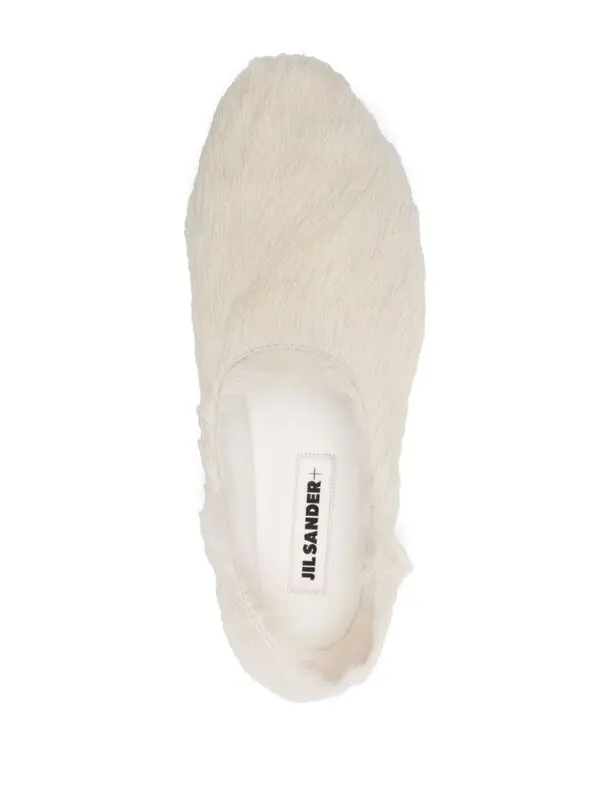 JIL SANDER Calf-hair Slippers