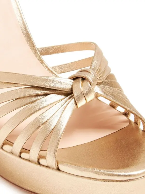 LOEFFLER RANDALL 127mm Rivka Sandals - Gold