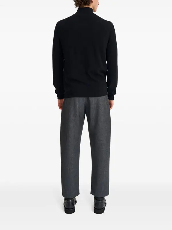 Pringle Of Scotland Zip-up Cashmere Jumper - Black