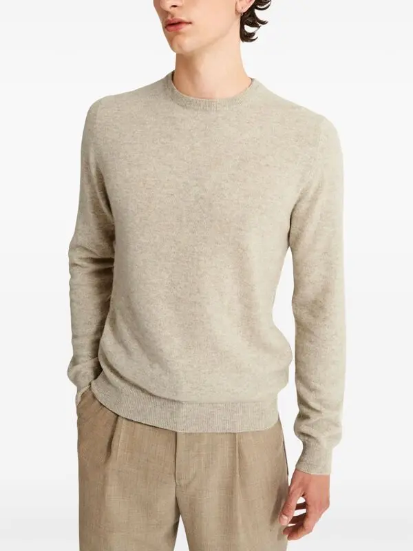Pringle Of Scotland Round-neck Cashmere Jumper - Neutrals
