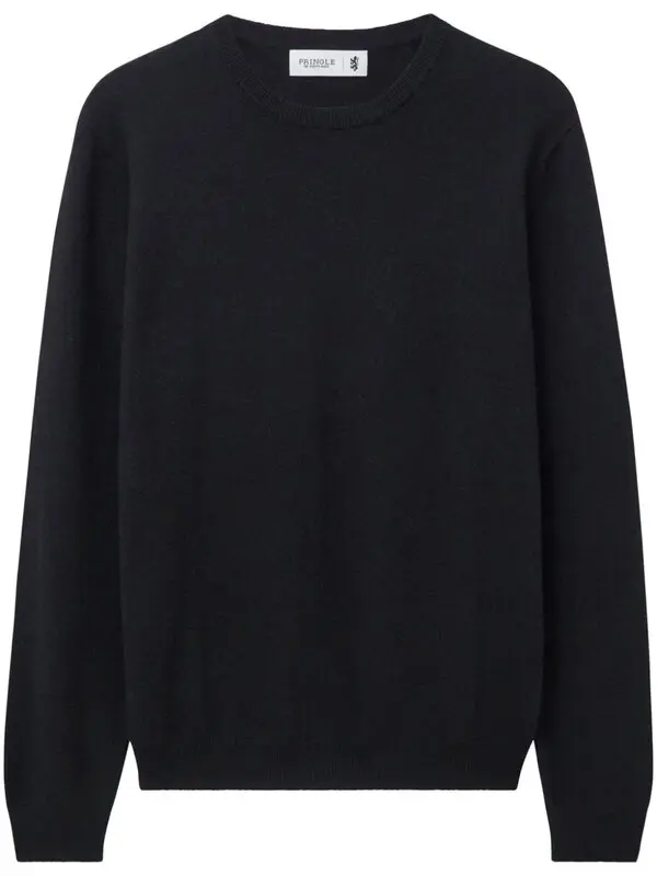 Pringle Of Scotland Round-neck Cashmere Jumper - Black