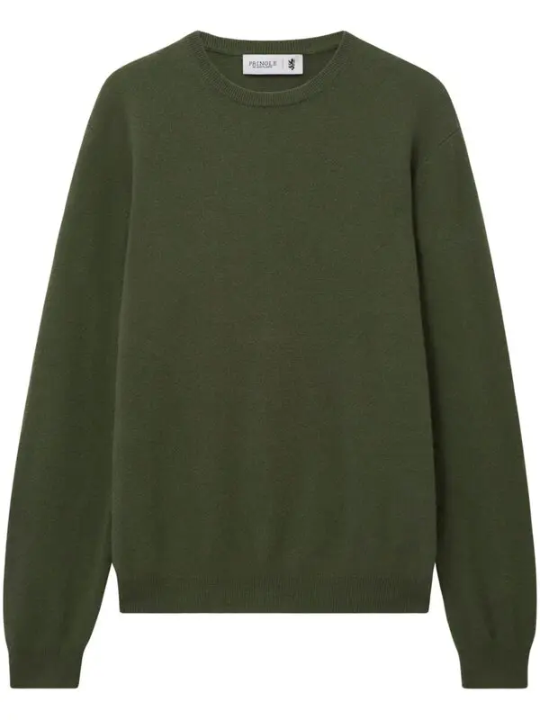 Pringle Of Scotland Round-neck Cashmere Jumper - Green