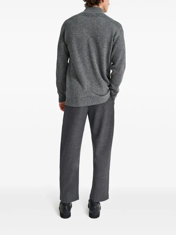 Pringle Of Scotland Zip Cashmere Jumper - Grey