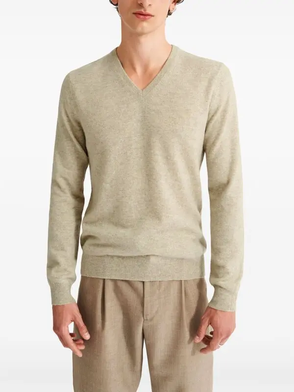 Pringle Of Scotland V-neck Cashmere Jumper - Neutrals