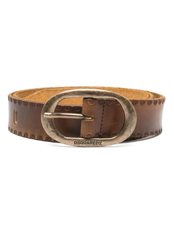 Dsquared2 Vintage Buckle Belt - Brown
