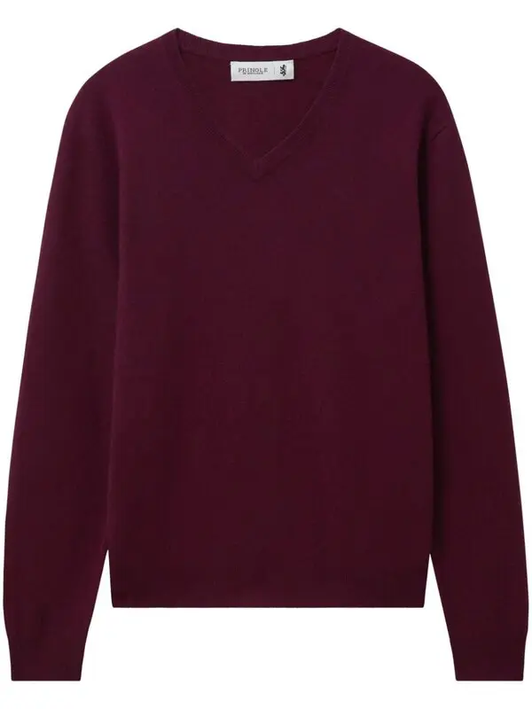 Pringle Of Scotland V-neck Cashmere Jumper - Red