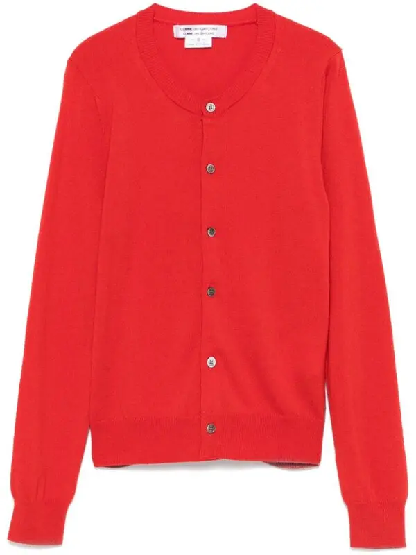 Comme Des Garçons Cashmere Cardigan - Red