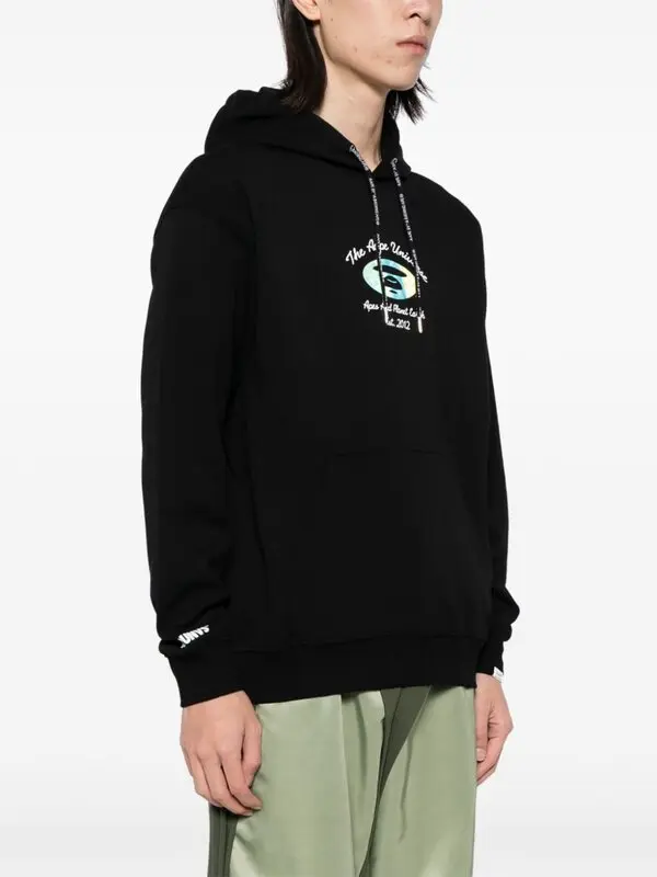 AAPE BY *A BATHING APE Logo Print Hoodie