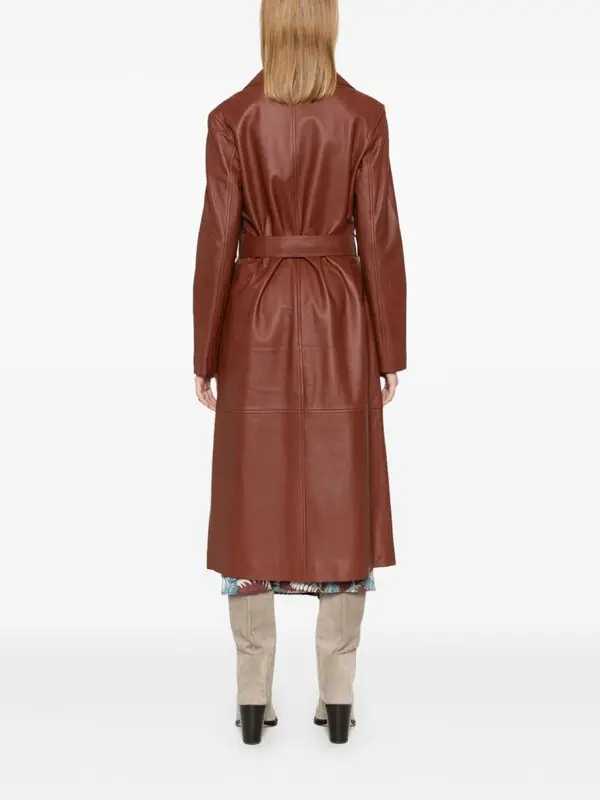 YVES SALOMON Leather Coat