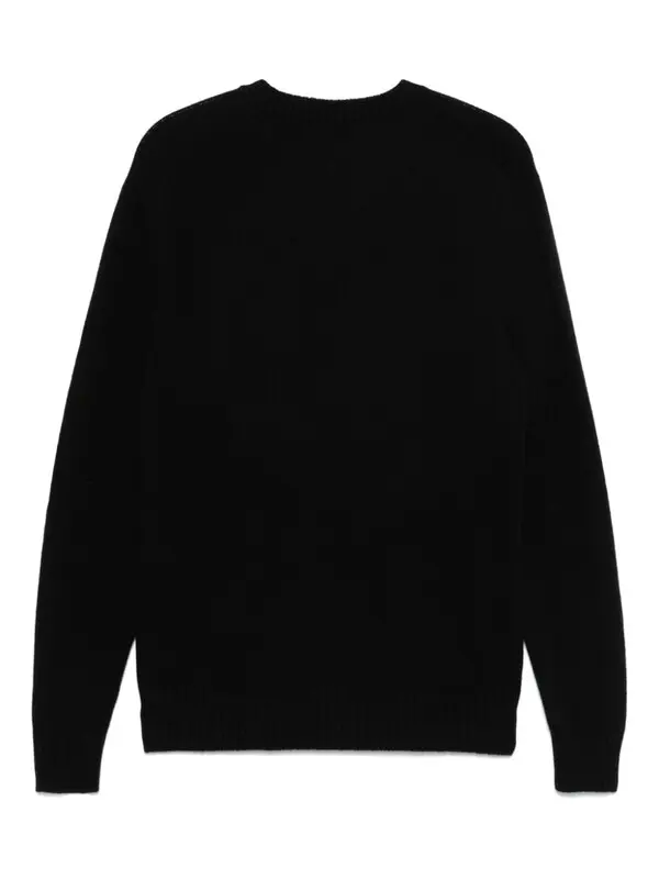 SEVEN GAUGE Wool Crew-neck Sweater - Black