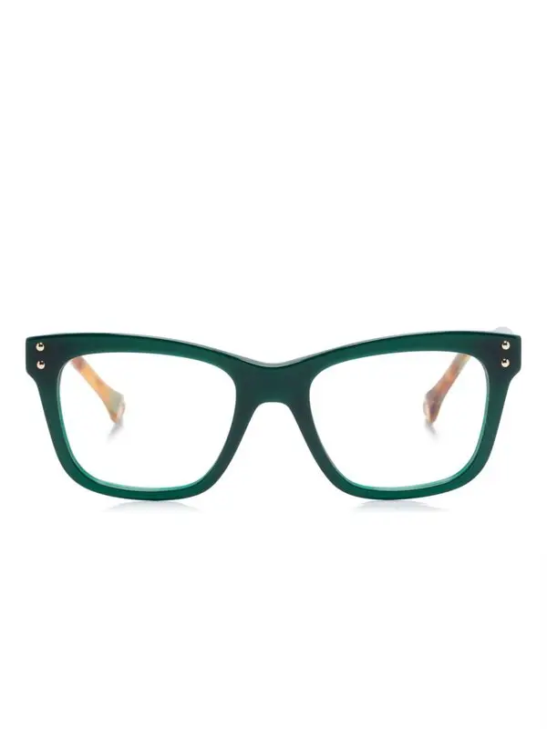 Carolina Herrera Square-frame Glasses - Green