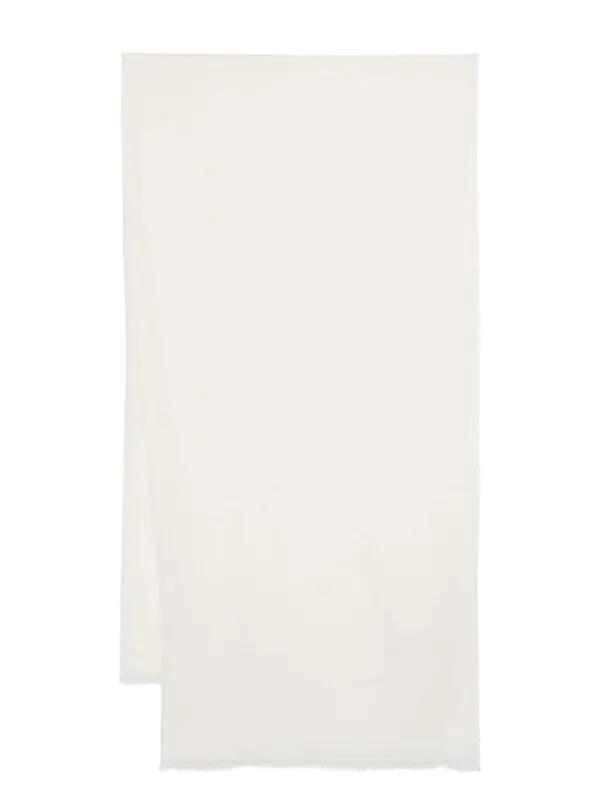 Faliero Sarti Frayed Scarf - White