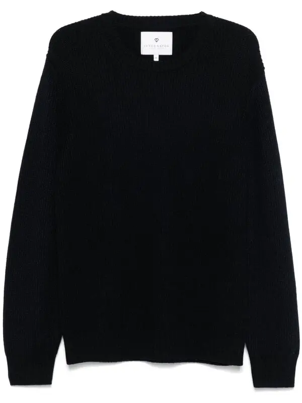 SEVEN GAUGE Wool Crew-neck Sweater