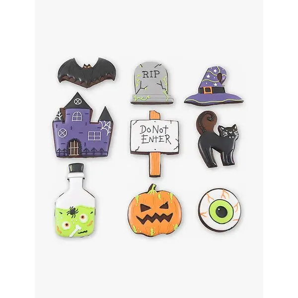 BISCUITEERS Halloween Haunted House Chocolate Biscuits Box Of Nine 275g