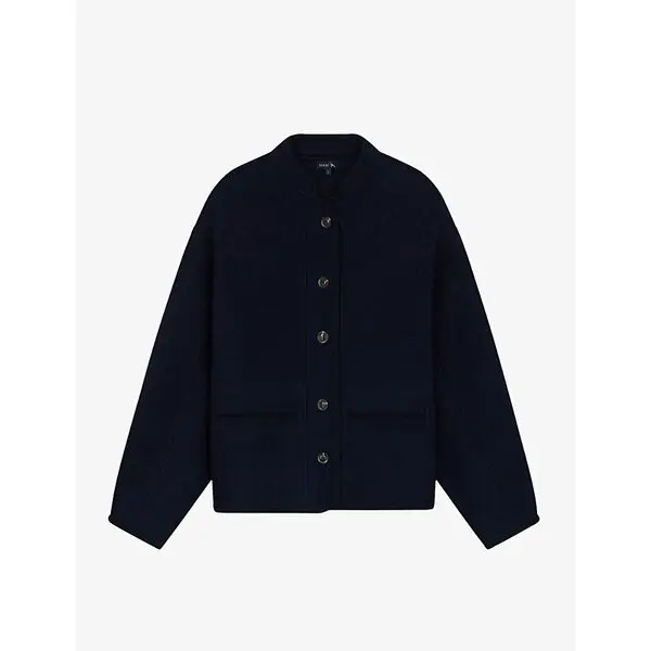 Soeur Olympe Cropped Boxy-fit Wool Jacket