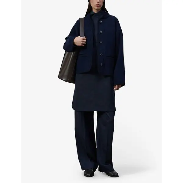 Soeur Olympe Cropped Boxy-fit Wool Jacket