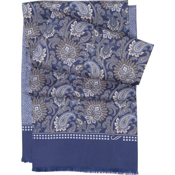ELIZABETTA Pasquinosilk Scarf For - Navy