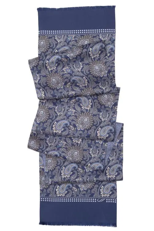 ELIZABETTA Pasquinosilk Scarf For - Navy