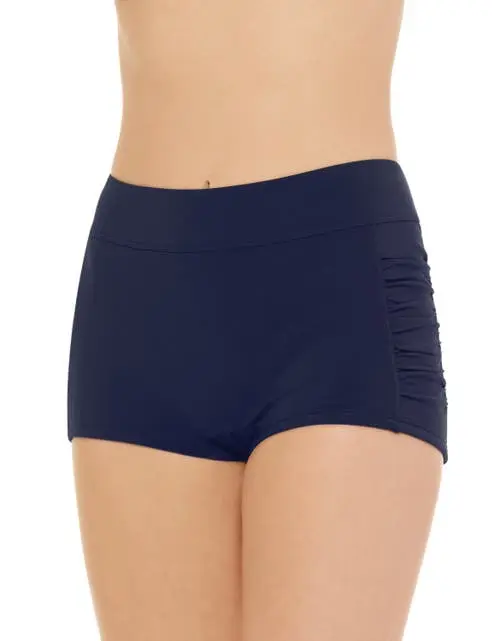 CHRISTINA Essentials Boyleg Bottom With Shirring - Navy