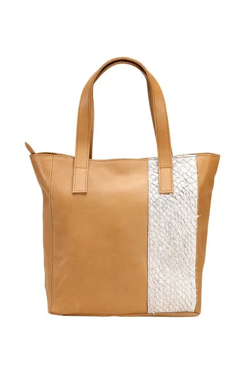 SAREP + ROSE Maral Daily Tote Bag - Camel And White