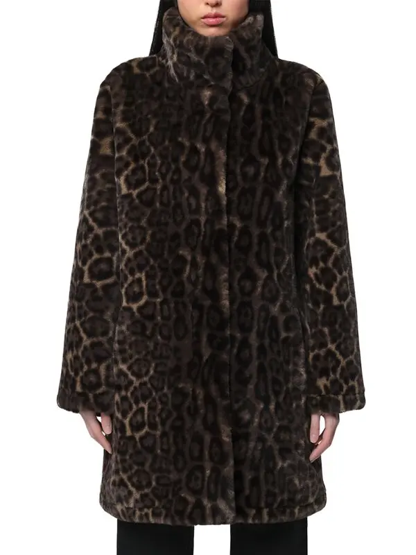 Apparis Blair Leopard Faux Fur Coat