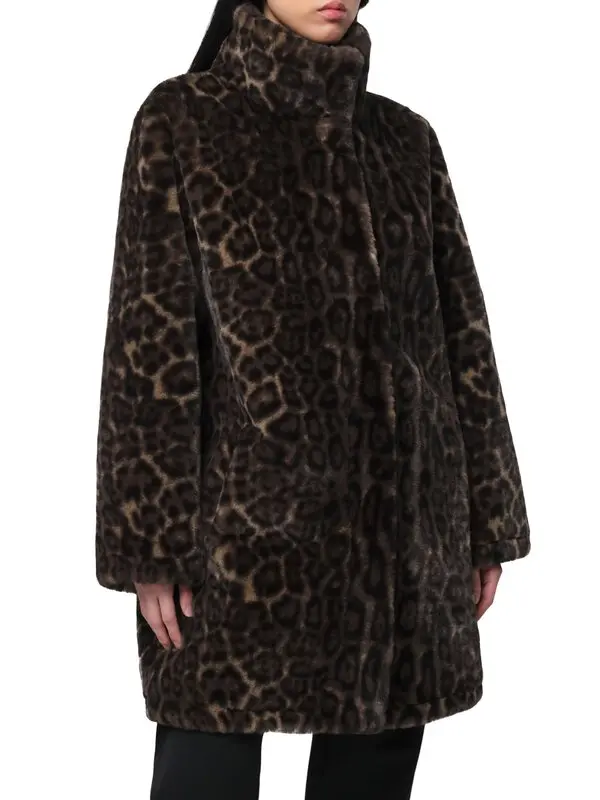 Apparis Blair Leopard Faux Fur Coat