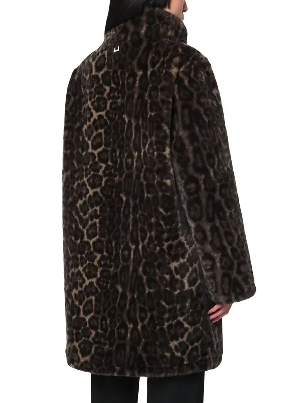 Apparis Blair Leopard Faux Fur Coat