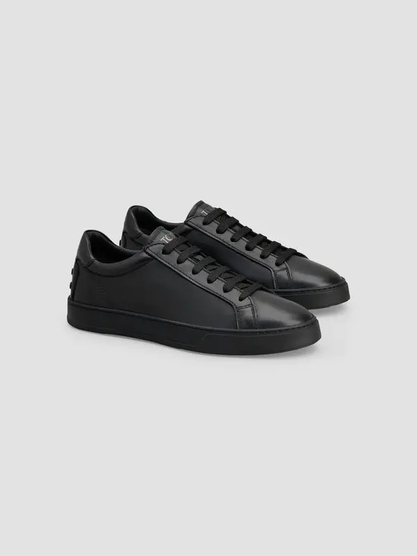 TOD'S Monogrammed Calfskin Sneakers