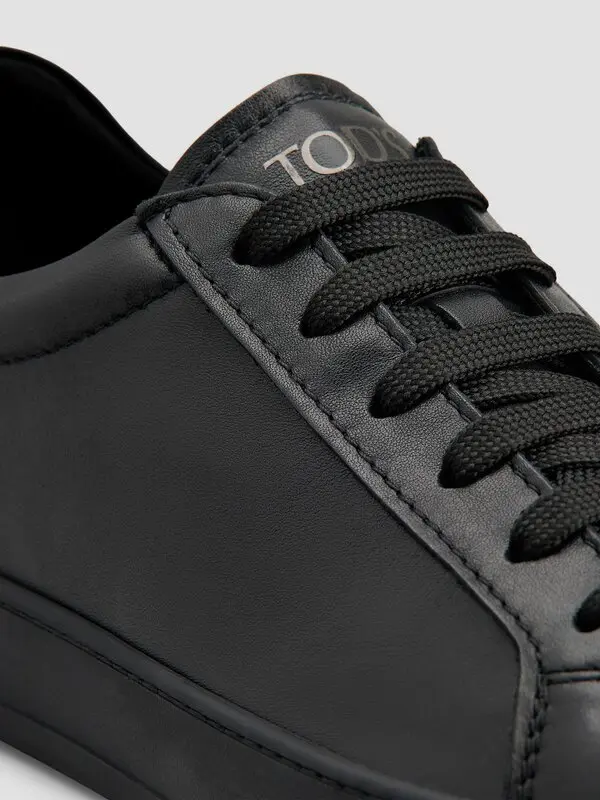 TOD'S Monogrammed Calfskin Sneakers