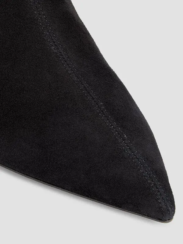 AQUAZZURA Montmartre 50mm Suede Booties - Black