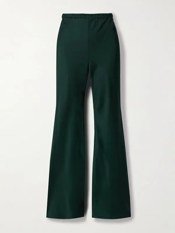 Zimmermann Eden Satin-twill Flared Trousers