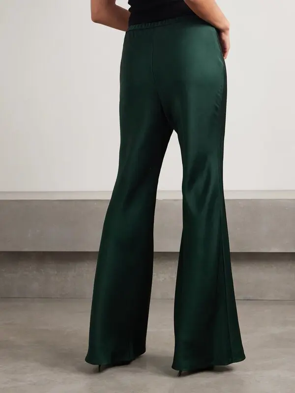 Zimmermann Eden Satin-twill Flared Trousers