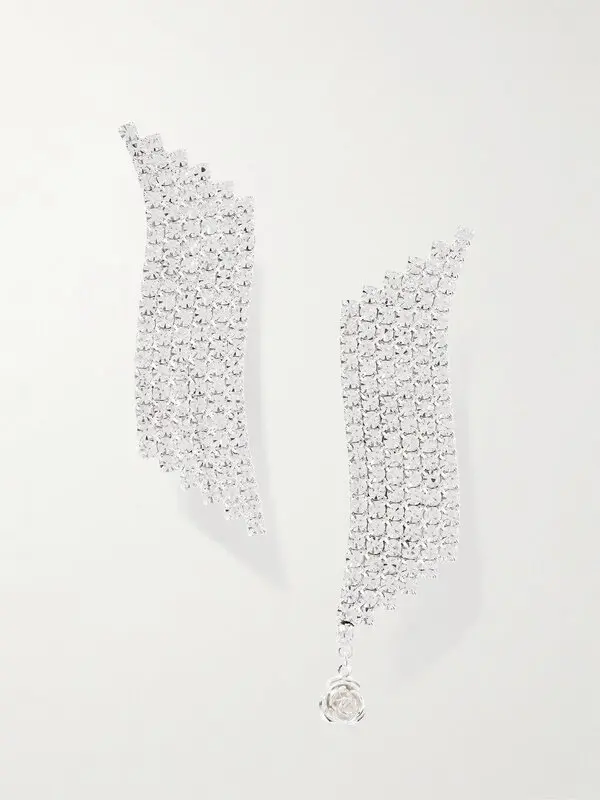 Magda Butrym Crystal Earrings - Silver