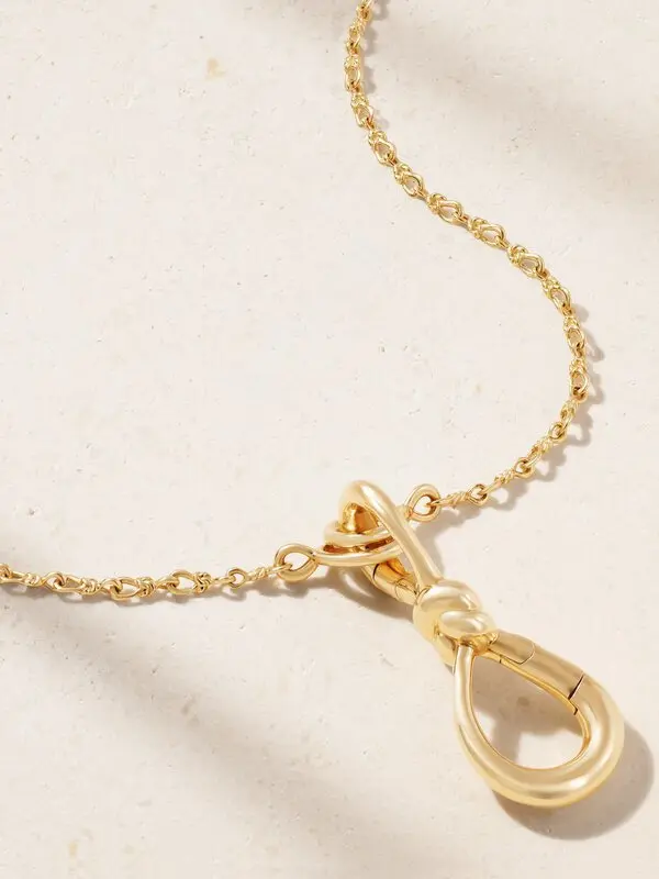 MARLA AARON Small True Lover's Knot 18-karat Necklace - Gold