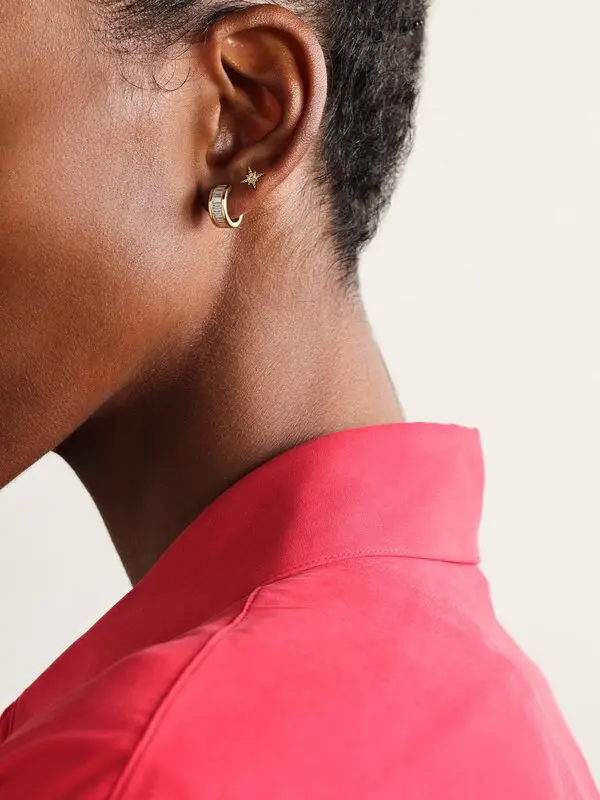 SYDNEY EVAN 14-karat Diamond Hoop Earrings