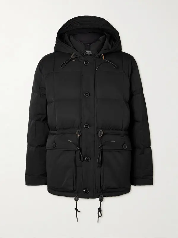 FRIZMWORKS Karakoram Quilted Cotton-blend Hooded Down Jacket