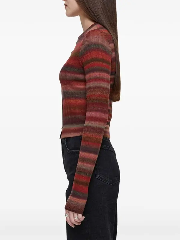 RE/DONE Ribbed Crew-neck Cardigan