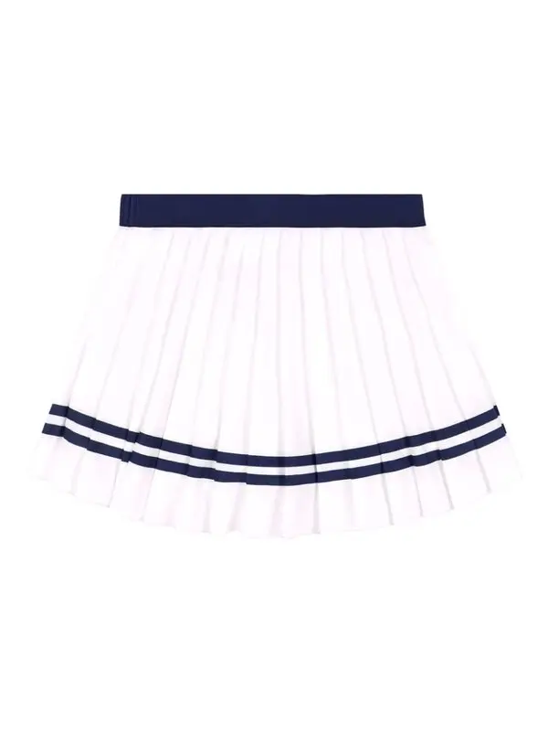 SPORTY & RICH Logo-print Pleated Skirt