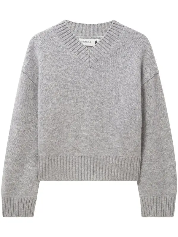 Pringle Of Scotland V-neck Cashmere Sweater - Grey