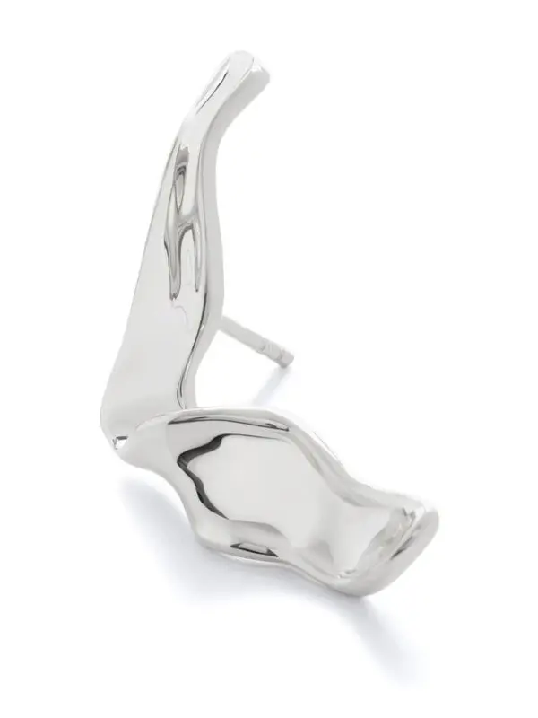 Monica Vinader The Wave Asymmetric Stud Earrings
