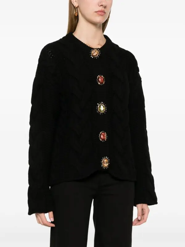 La DoubleJ Portrait Cardigan - Black