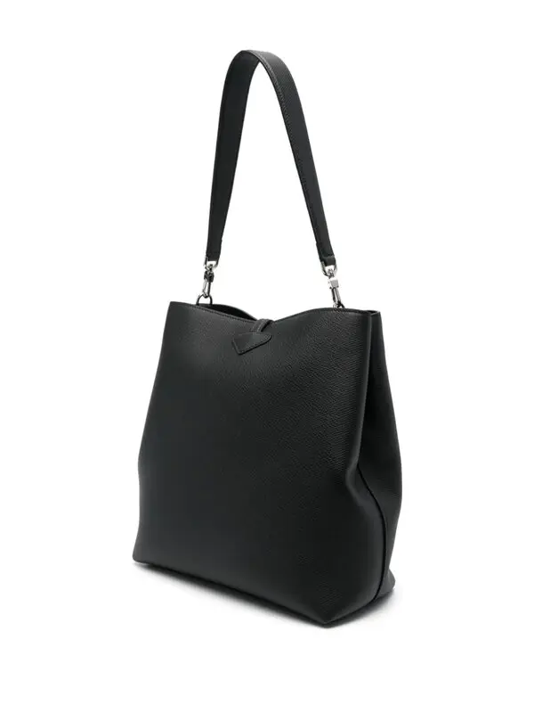 Longchamp Le Roseau Medium Shoulder Bag - Black