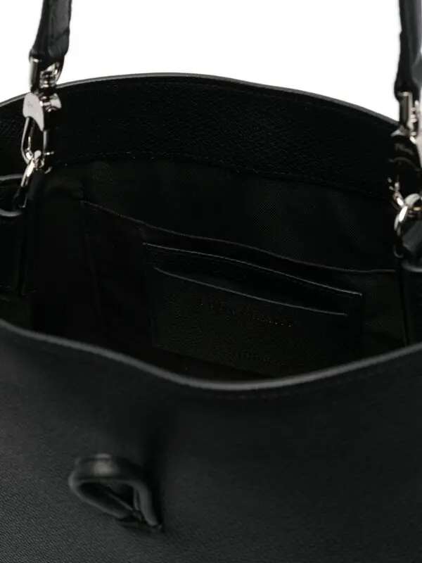Longchamp Le Roseau Medium Shoulder Bag - Black