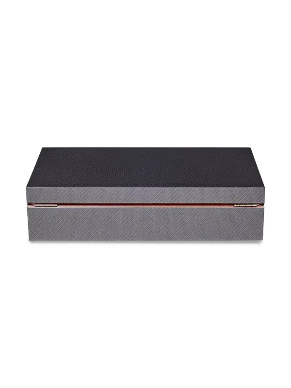 RAPPORT LONDON Carbon Fibre Five Watch Box - Grey